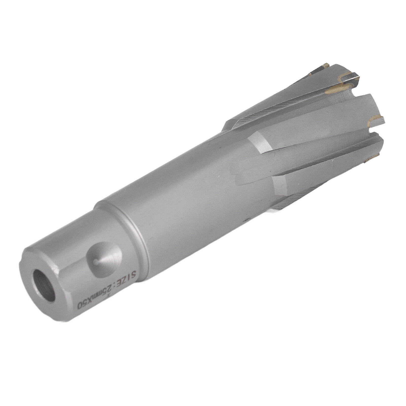 Кольцевая фреза, твердосплавное сверло для стальных пластин, корончатое сверло, для отверстий полый диаметр, метрическая, глубина 50 мм, диаметр 25 мм.