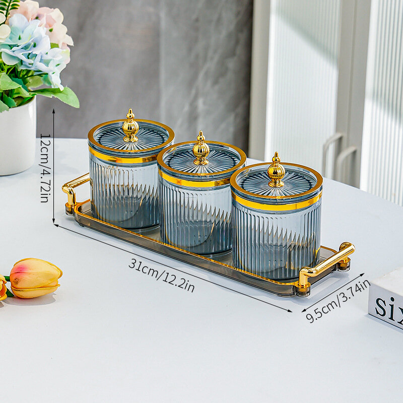 Герметичные банки "Круглая банка", для хранения, прозрачные, пластик, пищевой