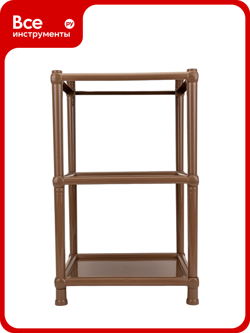 Универсальная этажерка Полимербыт -1 63210591 439680000, для кухни ванной балкона дома или дачи, пластиковый, красный