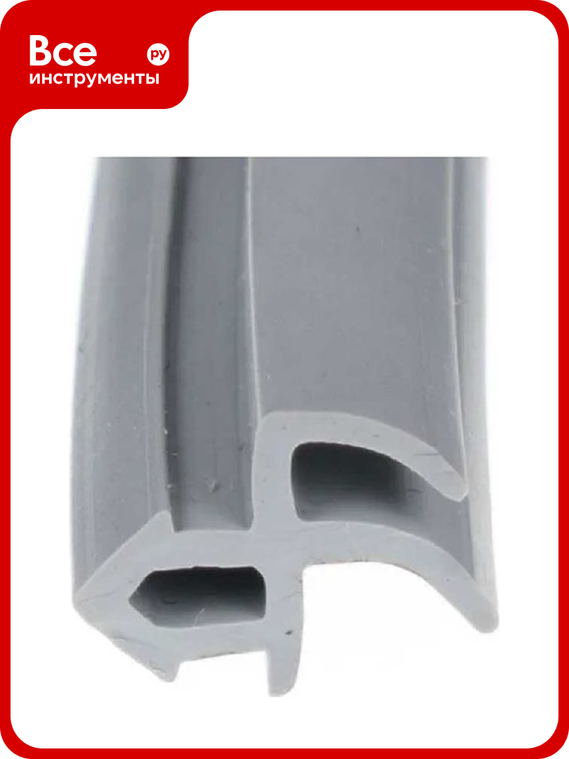 Уплотнитель KOMFORT москитные системы REHAU 4952 для окон и дверей ПВХ усиленный серый ТЭП 5 м УПС01192