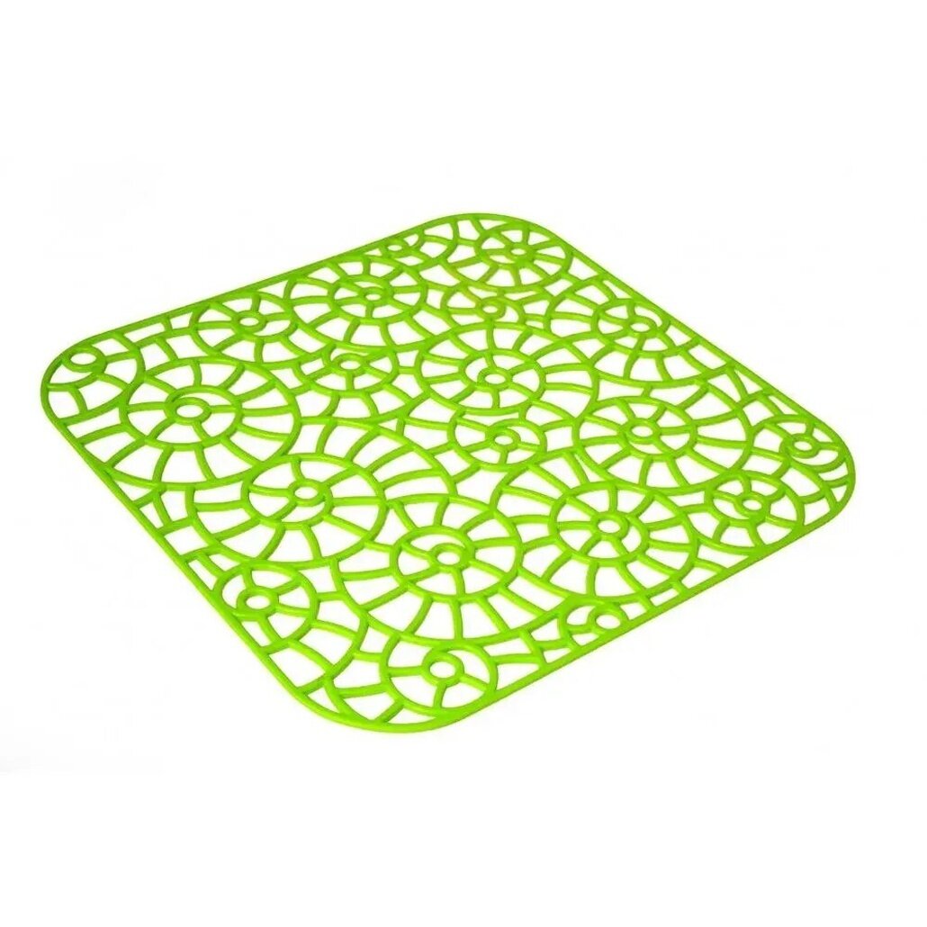 Решетка для раковины Грата 28х28 см, гибкий влагостойкий пластик, цвет в ассортименте