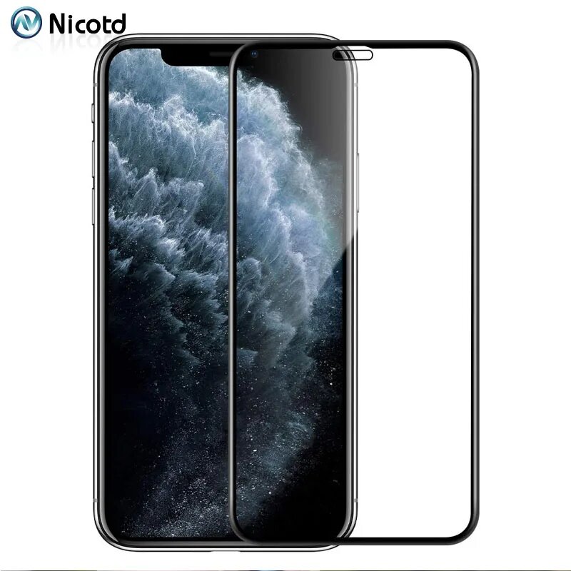 Защитное стекло для iPhone XR, Black
