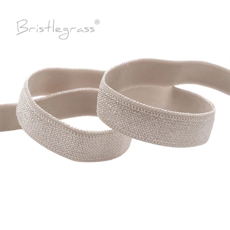 Эластичная лента BRISTLEGRASS бежевая, 5 ярдов, Carmandy