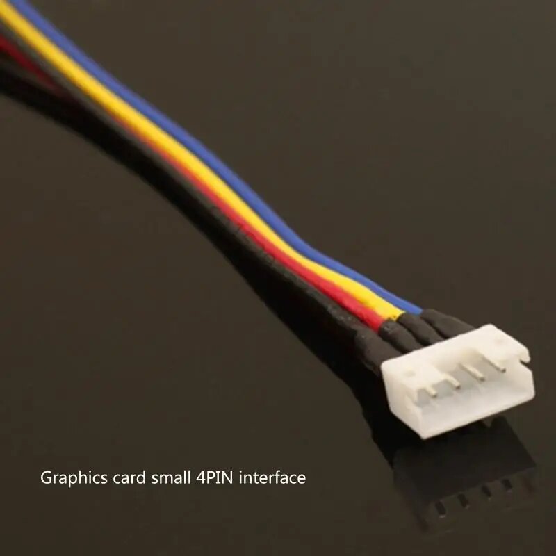 Стандартный бассейн с 4-контактными графическими картами GPU Mini 4pin Pwm Extension Power Power для вентилятора видеокарты VGA