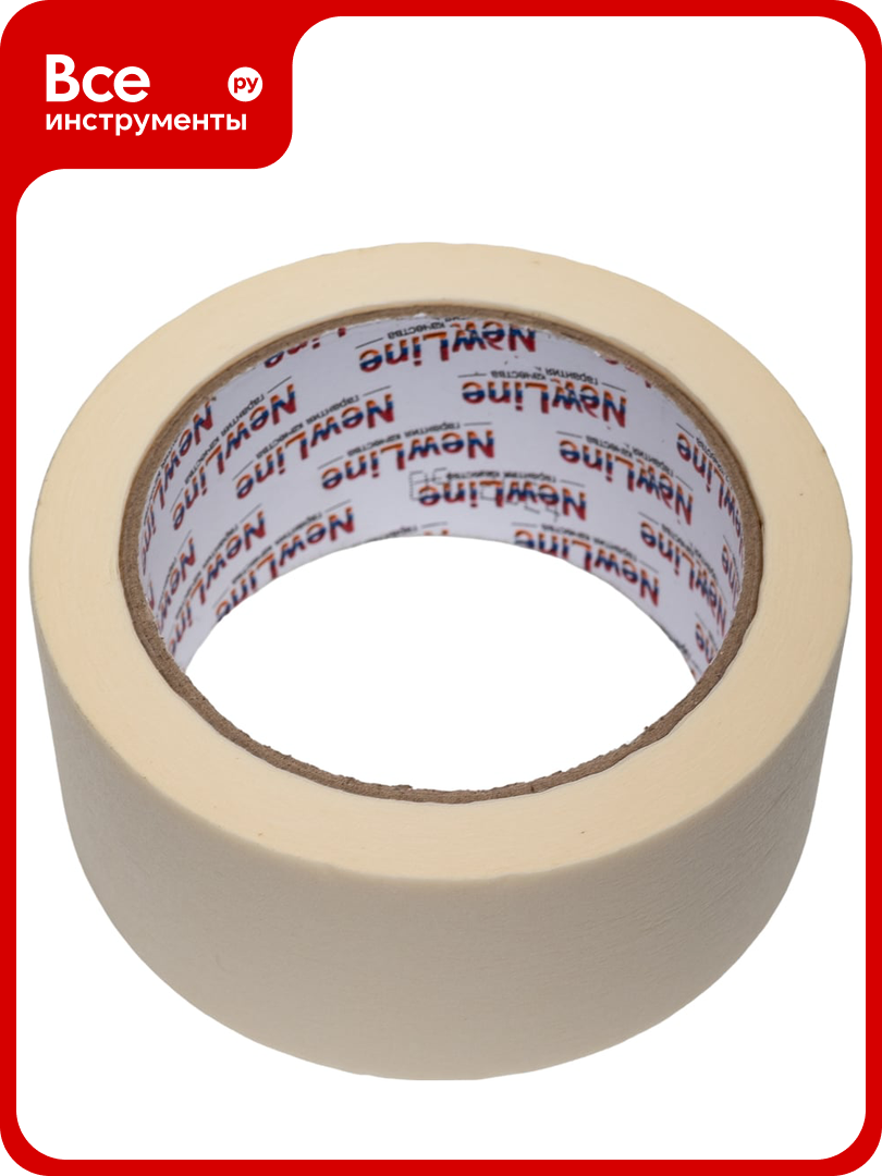 Клейкая лента NewLine малярная 48 мм х 36 м 01027