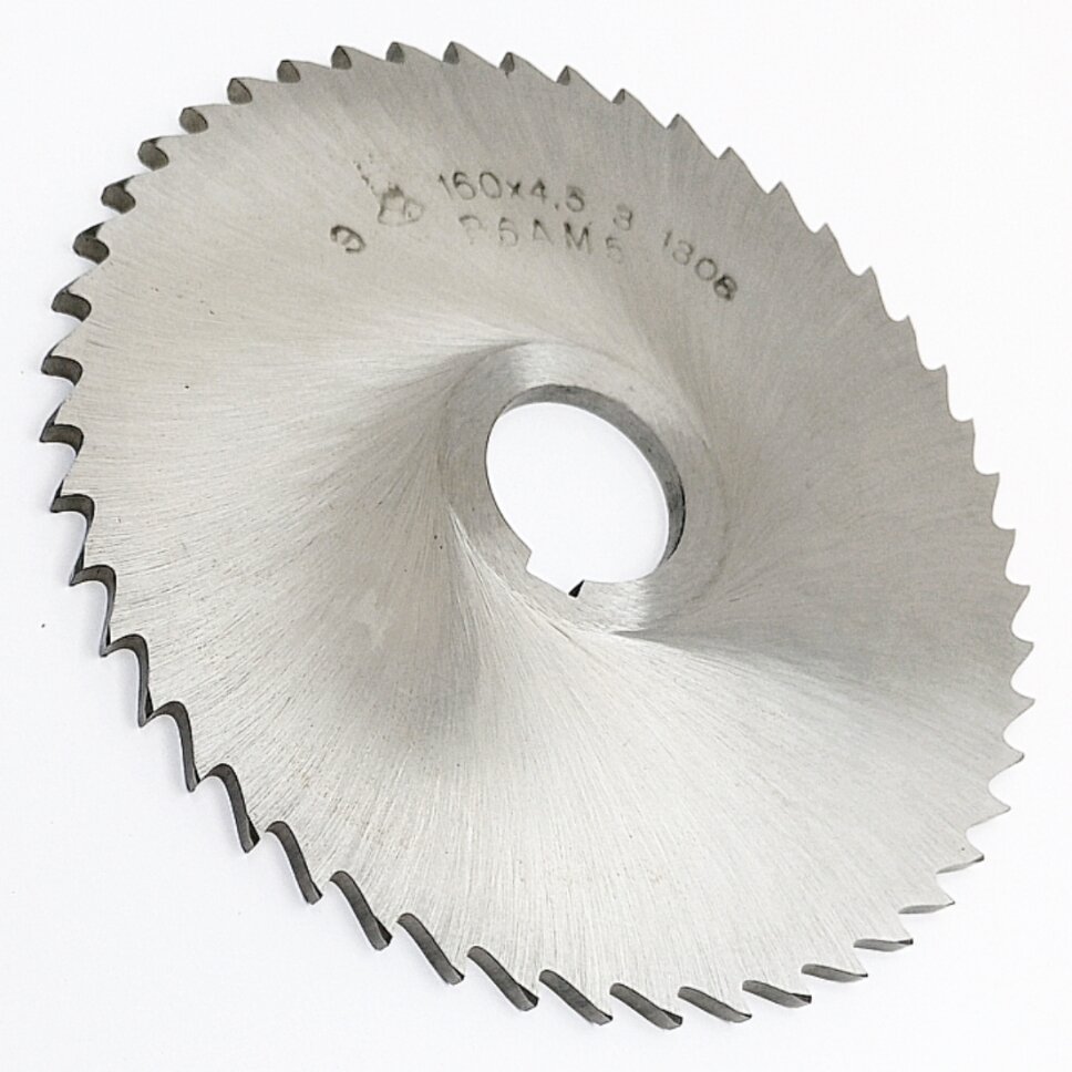 Фреза дисковая 2254-1308 отрезная/прорезная 160х4,5 z-48 Р6АМ5 (Тип2, посадка-32мм, шпон паз-8мм, ступица-d47мм) ГОСТ 2679-93