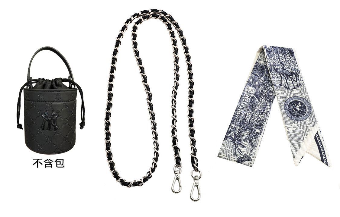 Ремешок женский Luxury Care Artisan Workshop кожаный, белый и черный, 100CM EU, crossbody chain с шё