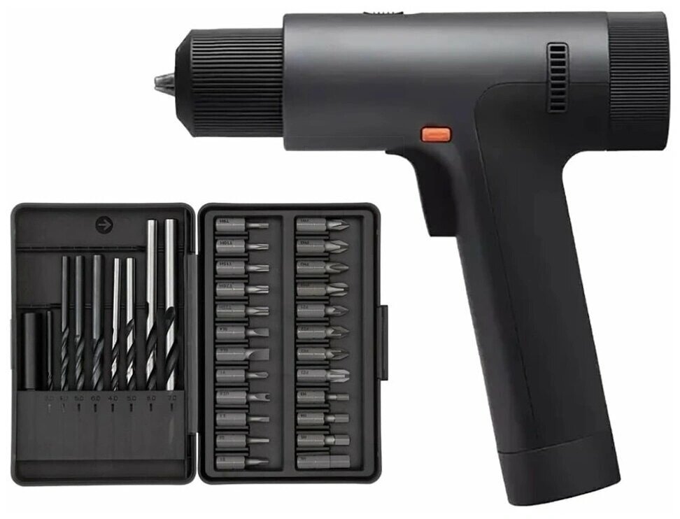 Аккумуляторная дрель-шуруповерт XiaoMi Mijia Electric Smart Drill MJWSZNJYDZ001QW, Чёрная (BHR4553CN)