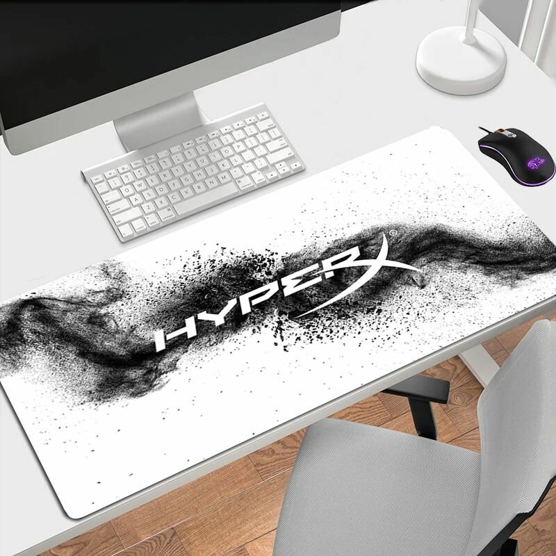 Коврик для мыши Hyperx 400x900 мм для компьютерного плеера с нескользящей резиновой фиксацией краев настольный коврик