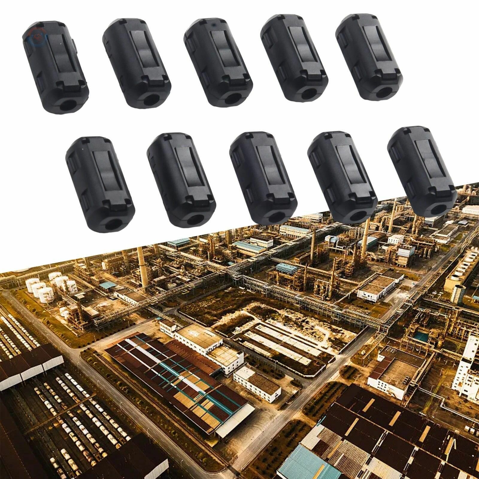 10 ферритовых кольцевых фильтров шумоподавление 5 мм, зажимы для USB аудио видео кабелей, RFI EMI подавитель помех