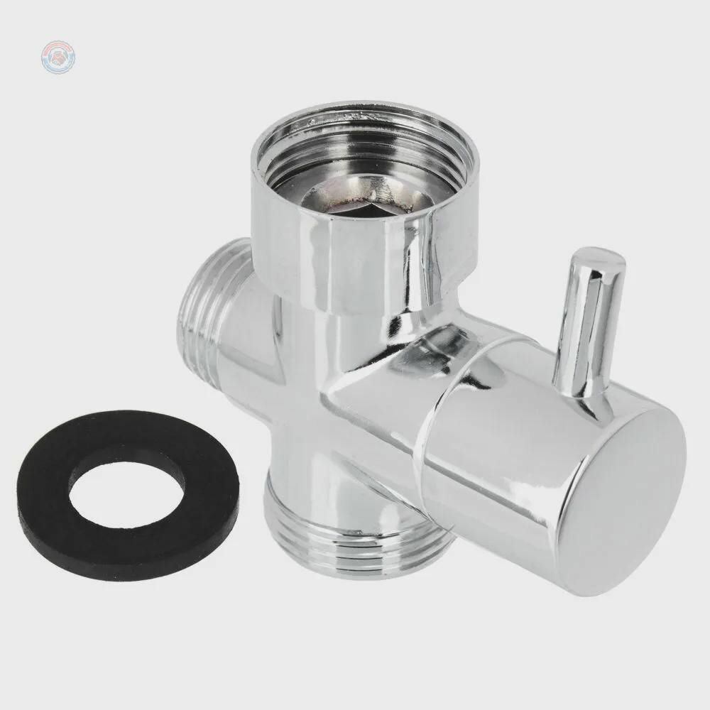 Поворотный дивертор для смесителя, хромированный цинковый переключатель потока вода излив душ надёжный коррозиестойкий