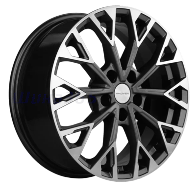 Литой колесный диск Khomen Wheels KHW1718 (Jac/Москвич 3) 7x17/5x108 ET40 D54,1 Gray-FP