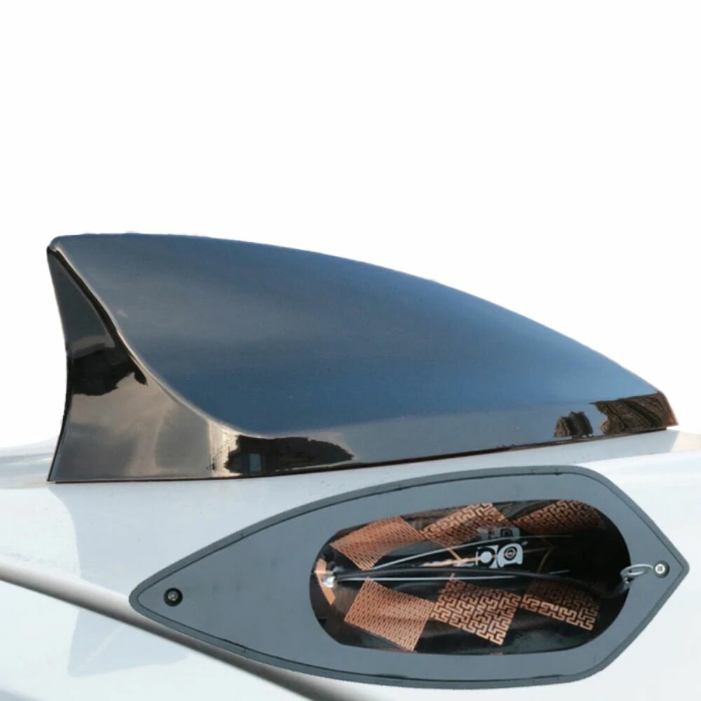 Универсальная 5D антенна "Акулий плавник", автомобильная радиоантенна, FM, AM, более сильный сигнал, рояльная краска для Toyota Yaris Vios Avensis