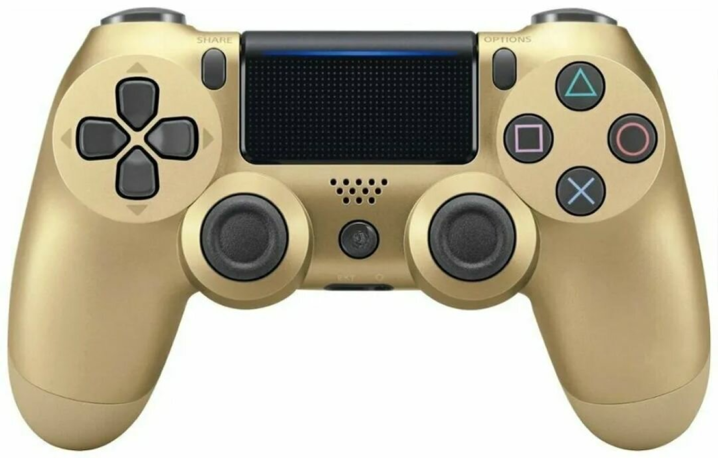 Геймпад беспроводной Bluetooth для Playstation 4 PS4 PC / ПК / Windows Gold Золотой без коробки