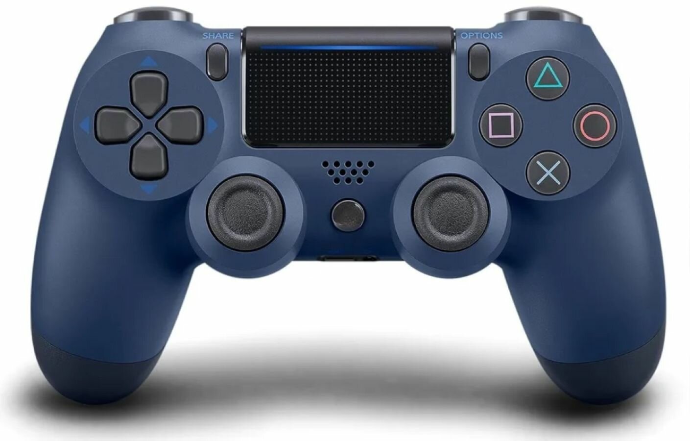 Геймпад беспроводной Bluetooth для Playstation 4 PS4 PC / ПК / Windows Темно Синий без коробки
