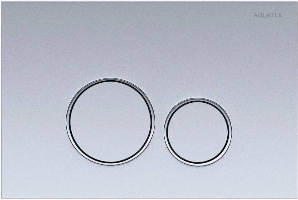 Кнопка смыва Aquatek PNS-0000013 для инсталляции, матовый хром/хром/матовый хром