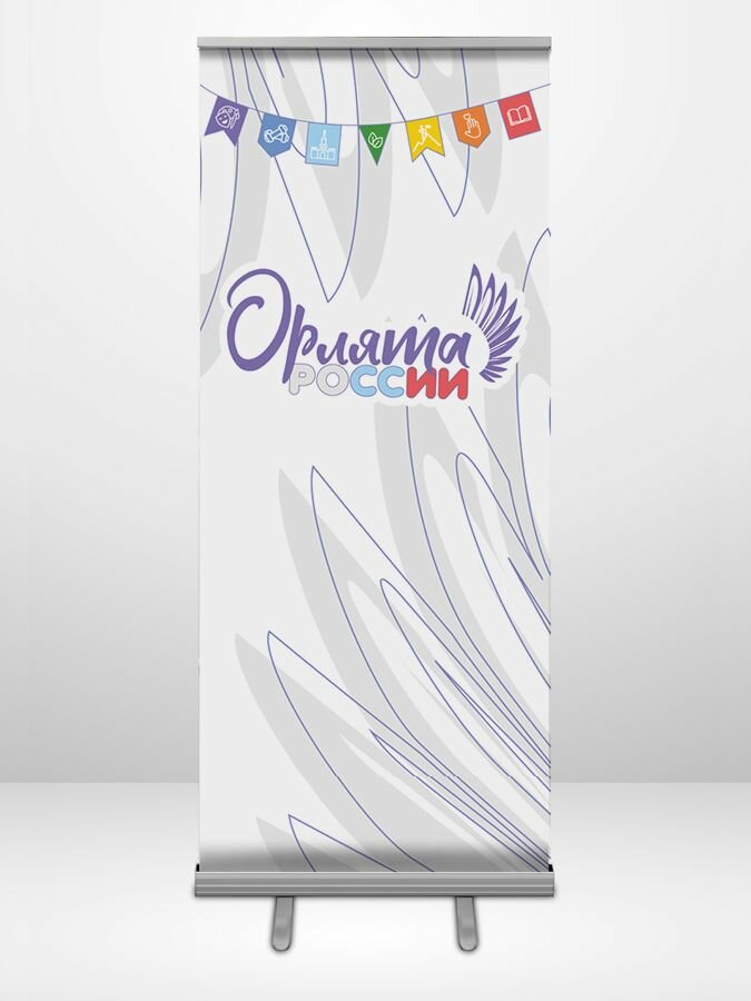 Ролл Ап (Roll Up) "Орлята" 85х200 см