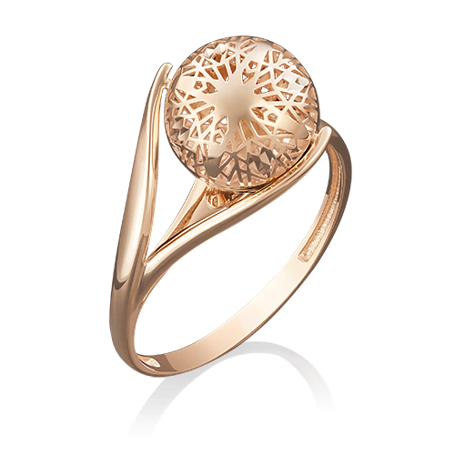 Кольцо, красное золото, 585 проба