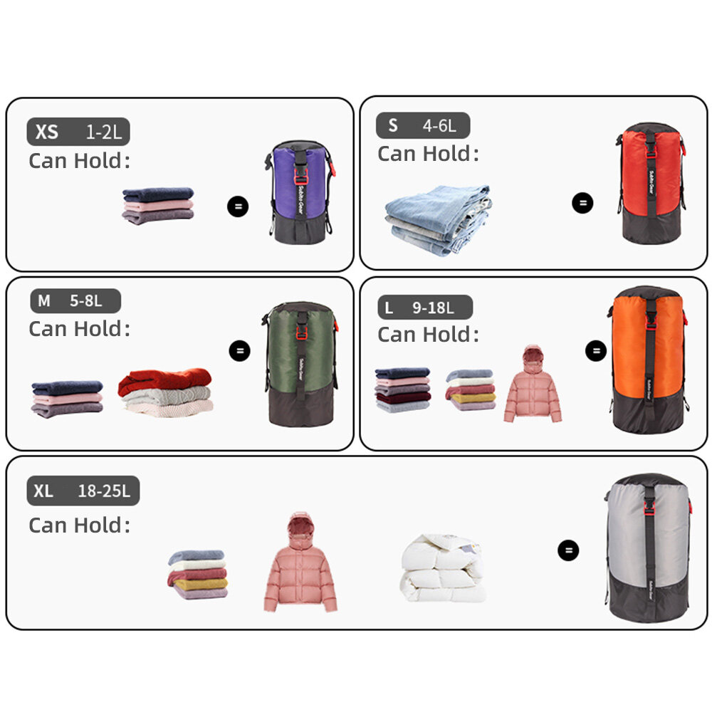 Легкий компрессионный мешок 4-6 л водонепроницаемый полиэстеровый компрессионный мешок для кемпинга пешего туризма