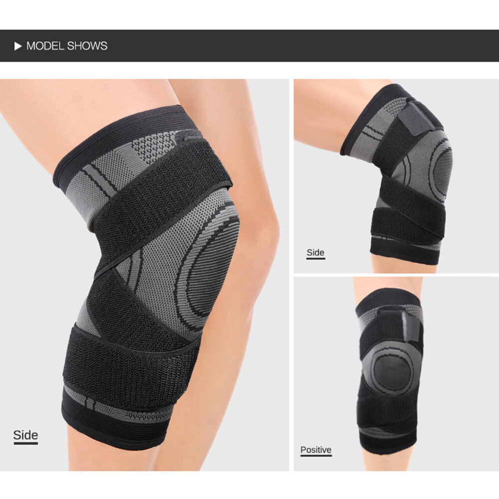 Спортивный наколенник, поддержка надколенника, протектор, мужской, женский, наколенник, нескользящий, для облегчения колена, баскетбол, велоспорт, скалолазание