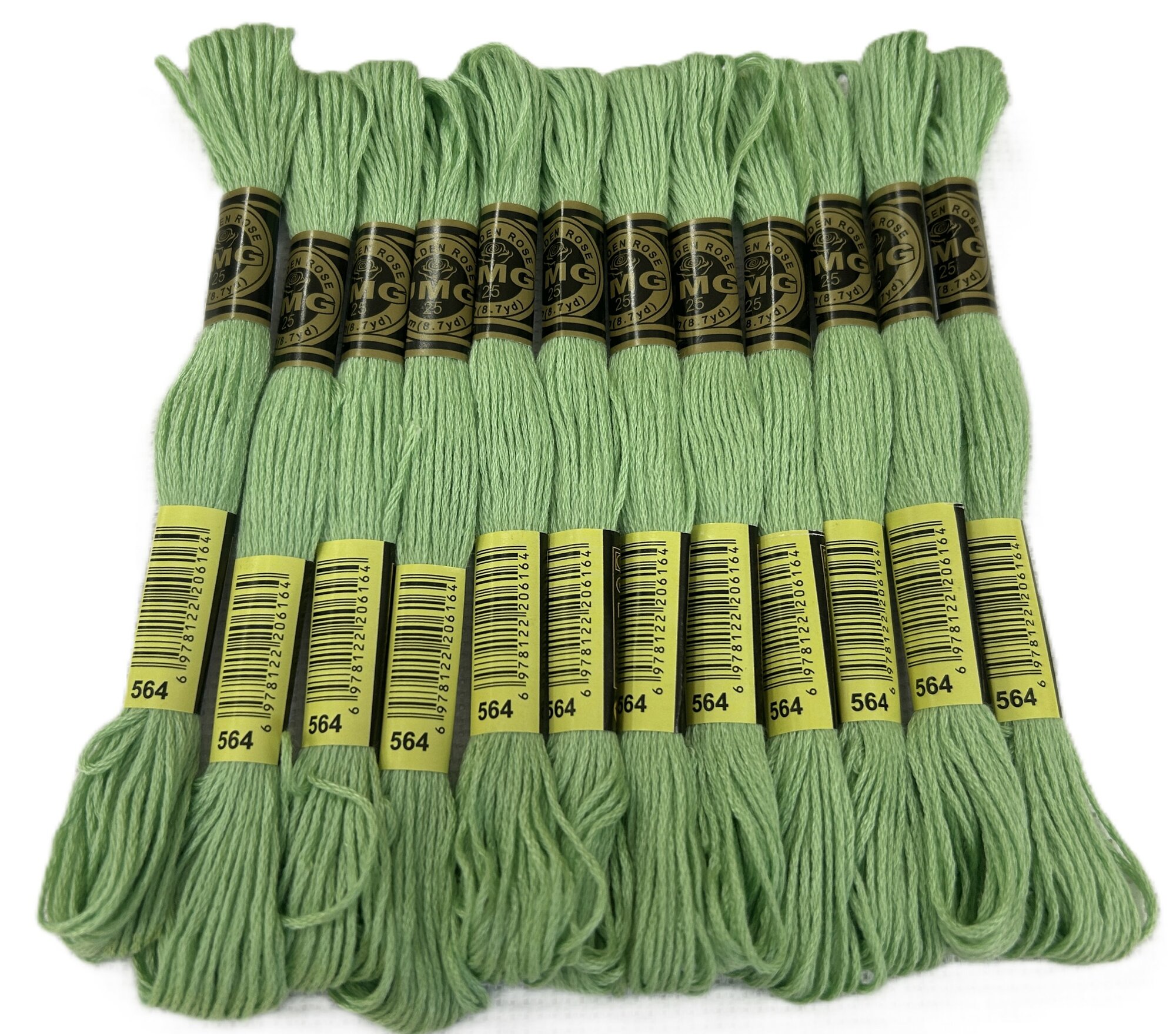 Нитки для вышивания JMC мулине (150-3866) 100% полиэфир 12 штук x 8 м