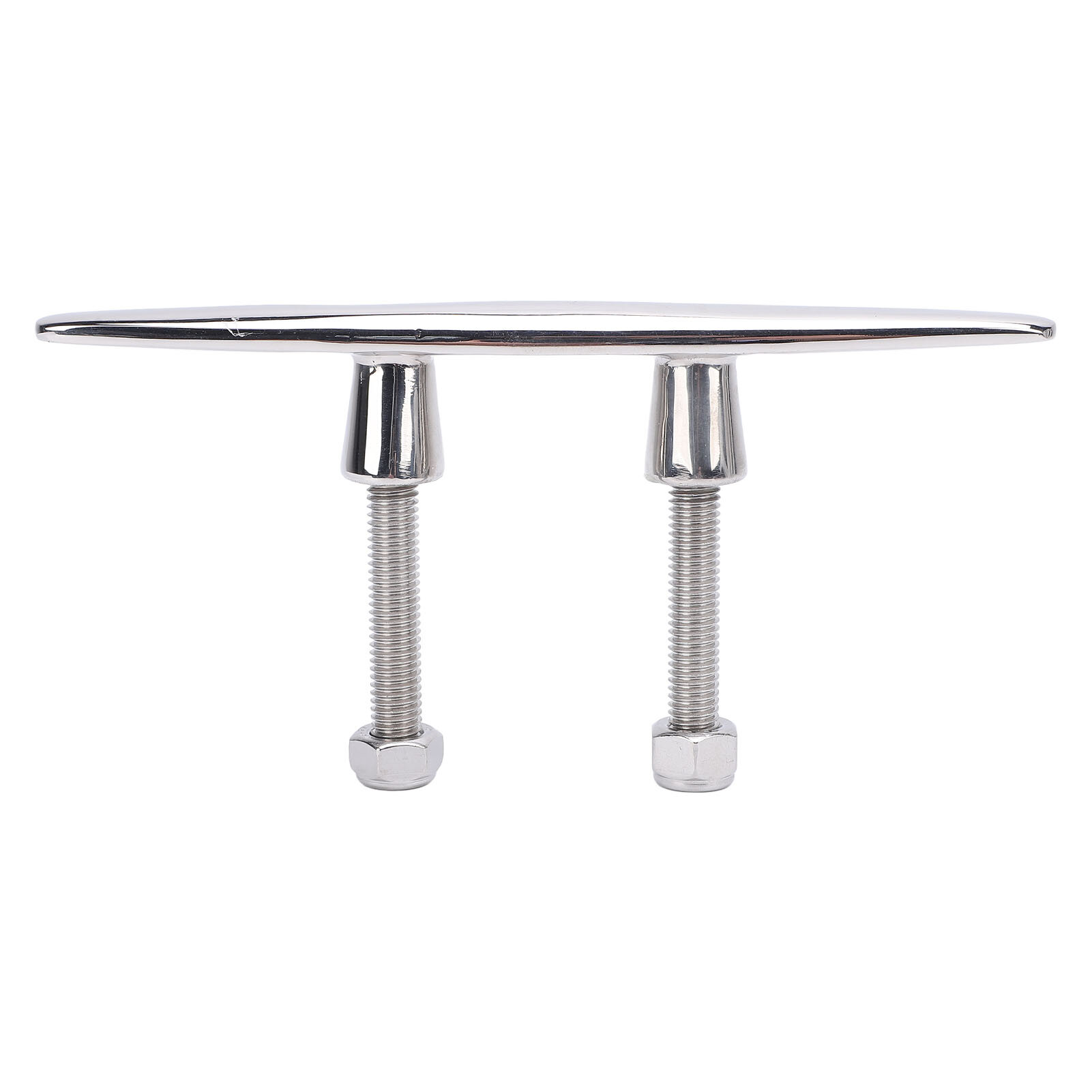 6-дюймовый швартовочный кнехт из полированной нержавеющей стали 316 для крепления груза на причале, яхте, грузовом судне или скоростном катере.