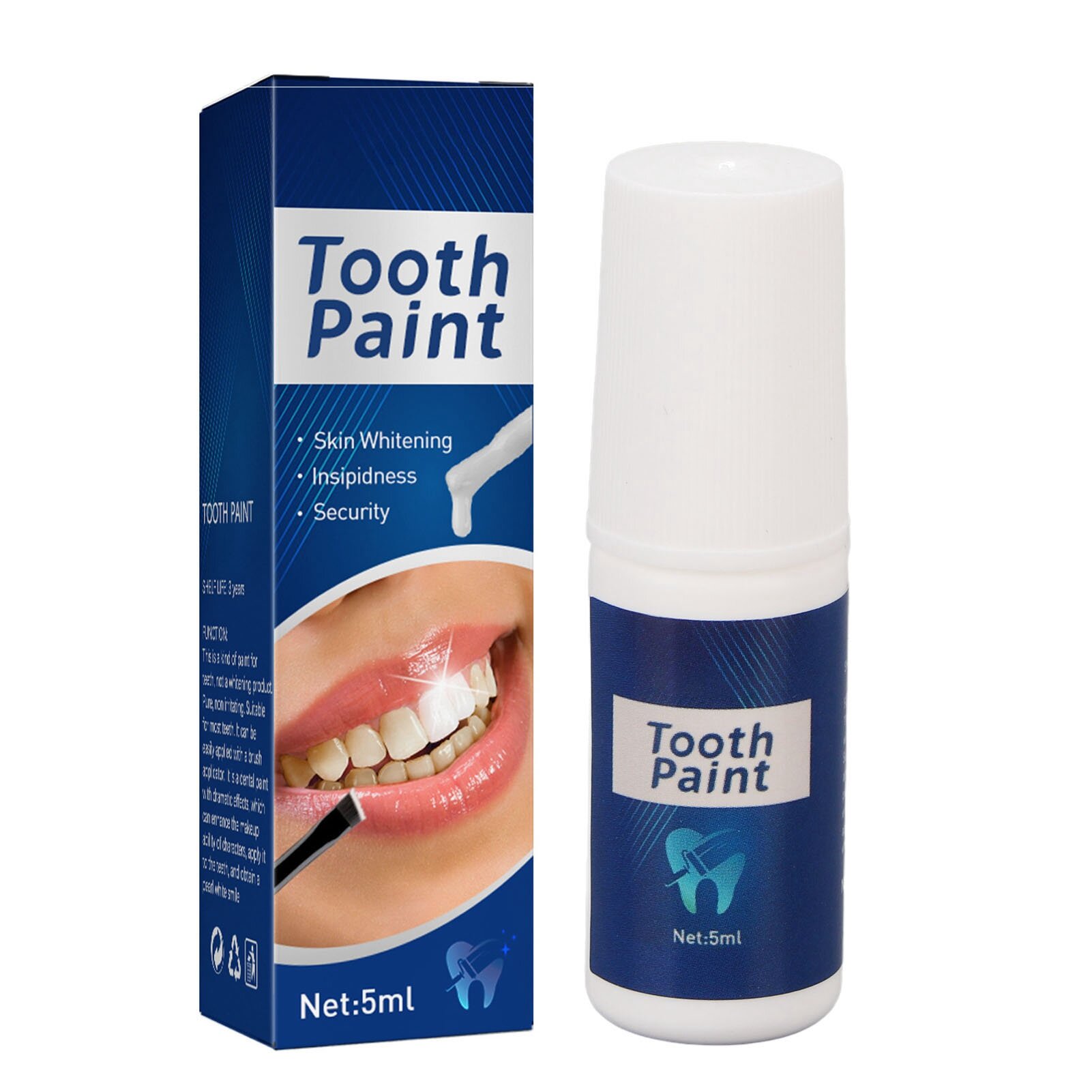 Краска для отбеливания зубов, чистка полости рта, косметическая зубная краска для удаления желтых пятен, 5 мл