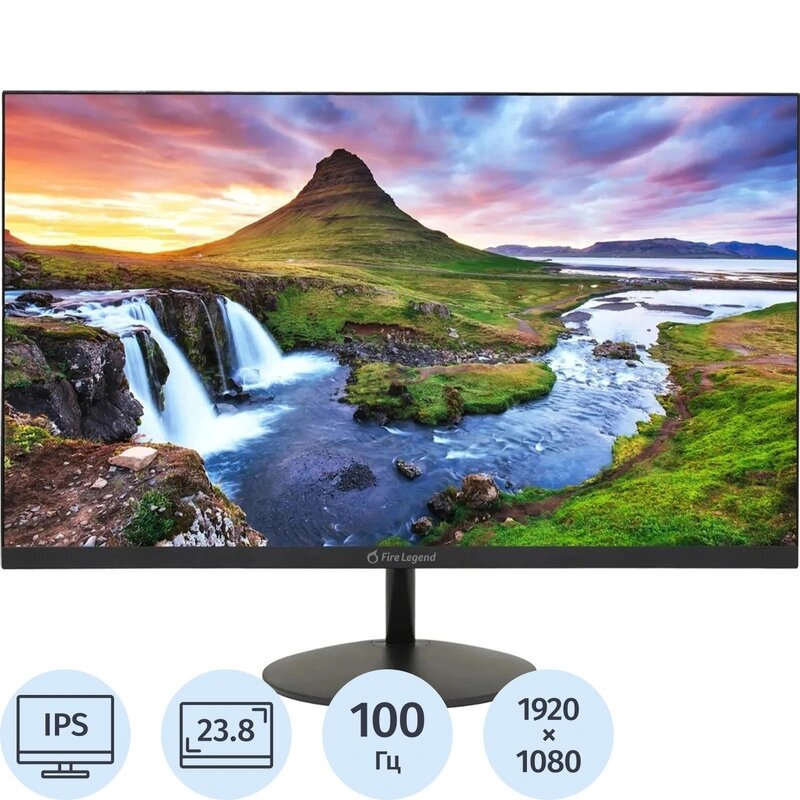 Монитор AOPEN 24SA2YEbi(UM. QS2EE. E18)23,8/FHD/IPS/100Hz/250cd/4ms/VGA/HDMI