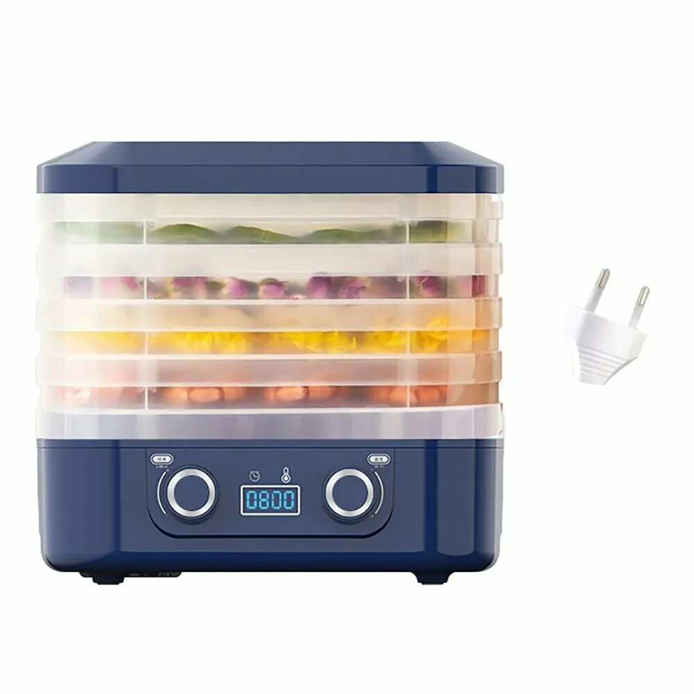Большой дегидратор для пищевых продуктов, Синий - EU