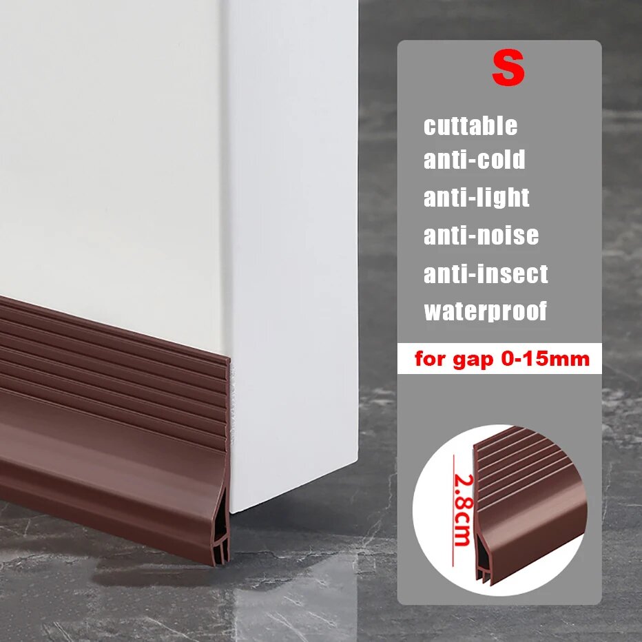 Дверная уплотнительная лента TPE 1 метр S-brown