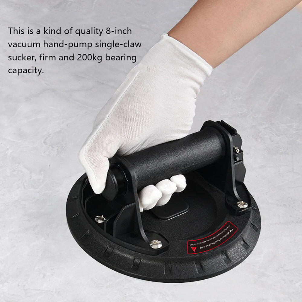 8inch Vacuum Suction Cup 200kg Bearing Capacity Heavy Duty Lifter for Granite Glass Lifting