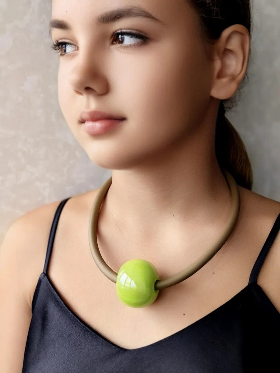 Колье, стекло, муранское стекло