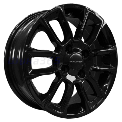 Литой колесный диск Khomen Wheels KHW1406 (Lada Granta) 5,5x14/4x98 ET35 D58,5 Black