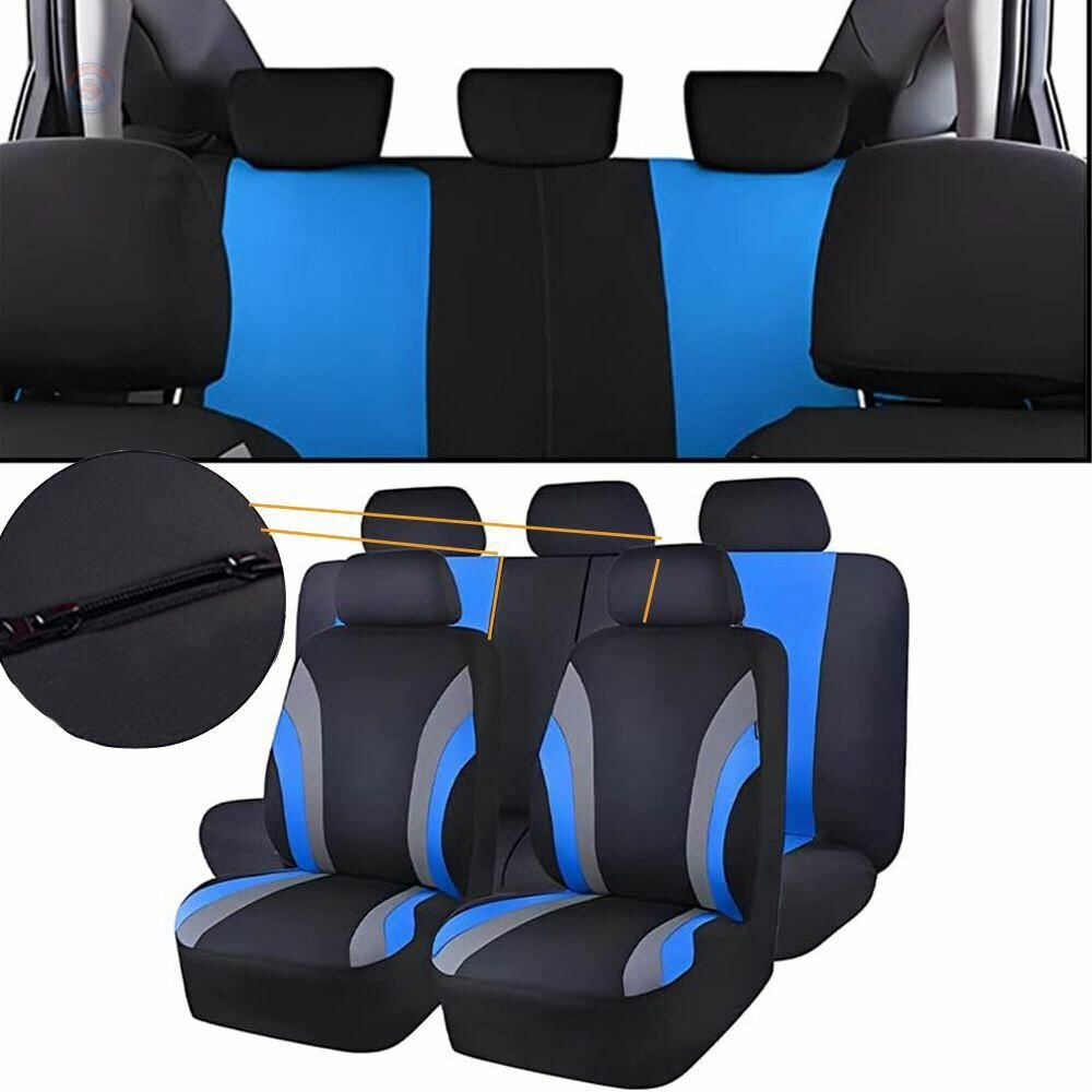 Универсальный чехол на автомобильное сиденье из дышащего полиэстера с защитой от грязи и износа, подходит для всех сезонов
