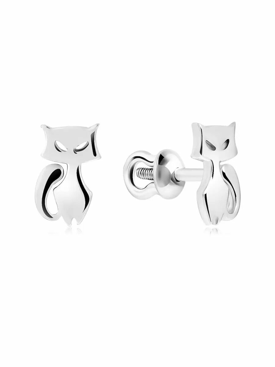 Серьги пусеты, серебро, 925 проба