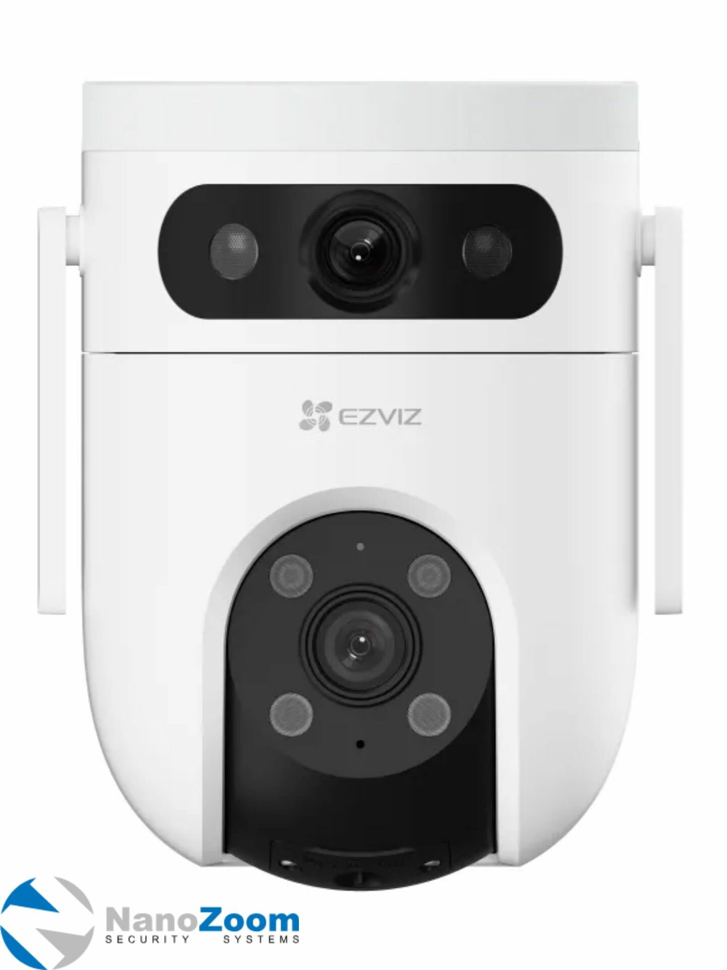 Ezviz CS-H9c Dual 3K 5Мп 2,8 мм + 5Мп 6 мм - камера видеонаблюдения WiFi уличная поворотная с двумя объективами, умная цифровая IP видеокамера с функцией "поворот + наклон" для улицы с ИК подсветкой