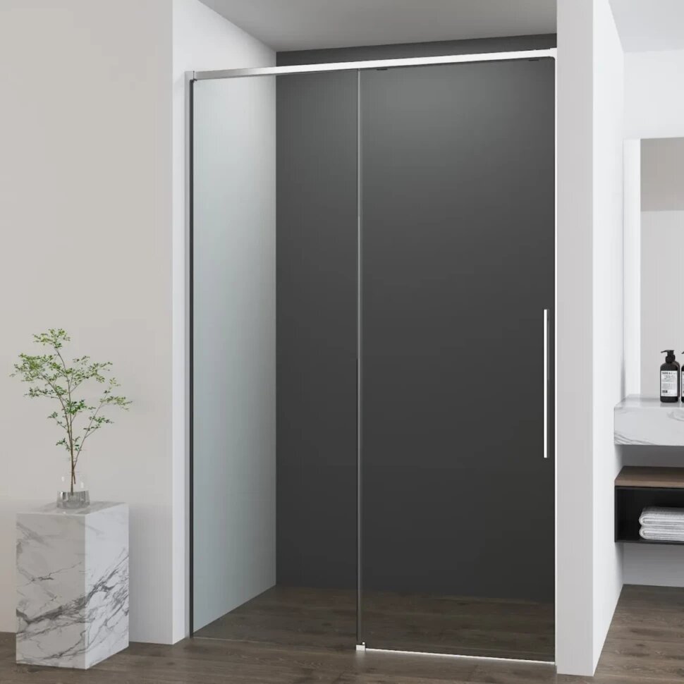 Душевая дверь Vincea Ultima VDS-7UL100CL 100 см, профиль хром, стекло прозрачное