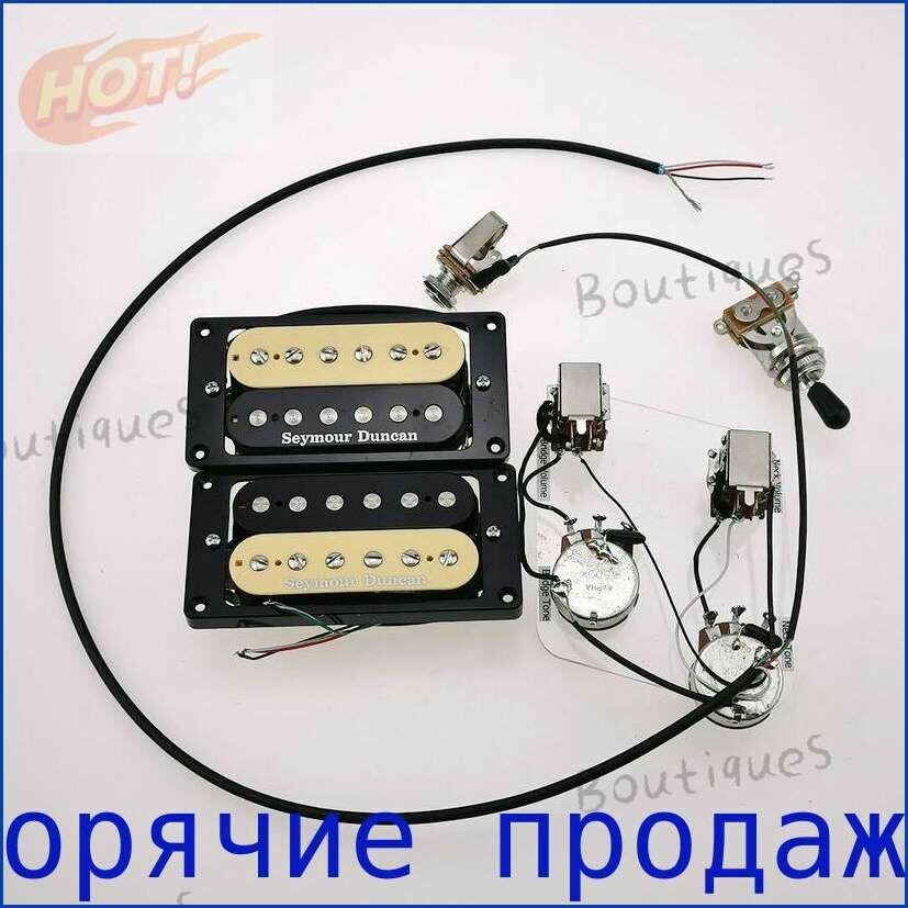 Гитарные пикапы Сеймура Дункана SH1n SH-4 Humbucker Электрогитара Пикапы Zebra 4C с проводным жгутом