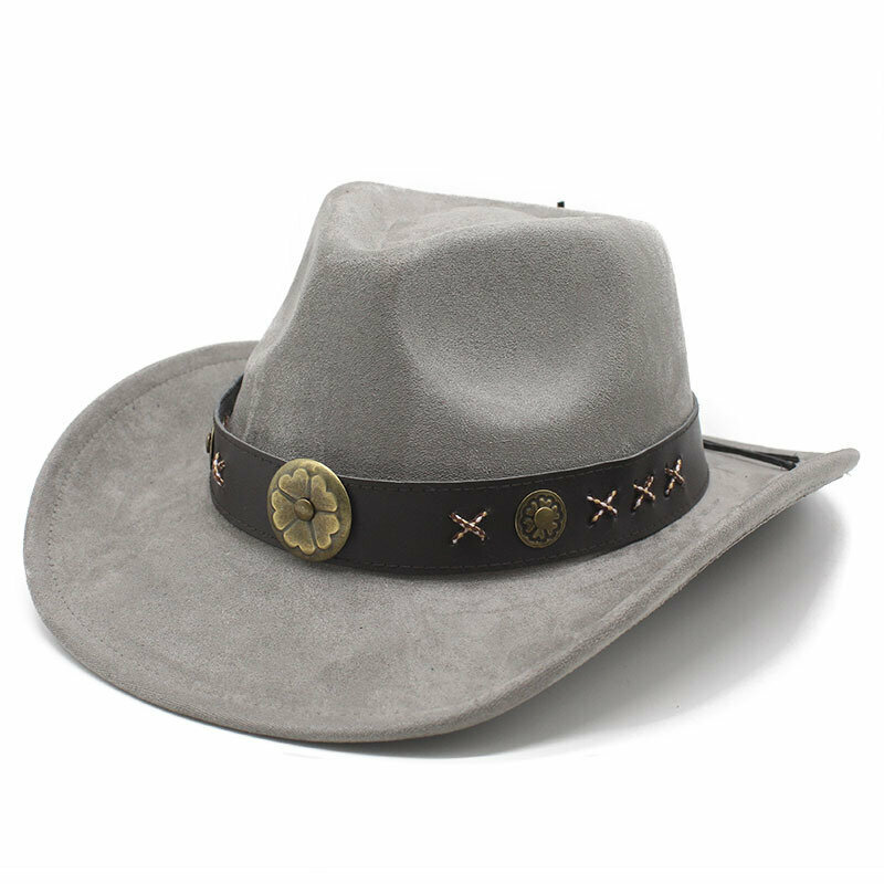 Многоцелевая Джазовая шляпа из замши Унисекс Лето Декор Войлок / MOM-020