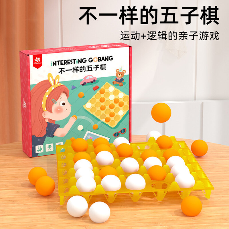 Настольная игра «Пять в ряд» с мячами для настольного тенниса, интерактивная игра для тимбилдинга, реквизит для игры