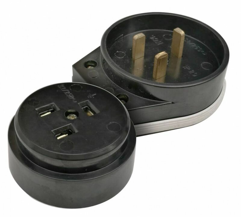 Разъем печной РШ/ВШ карболитовый 32А 250В черный 9114 IN HOME