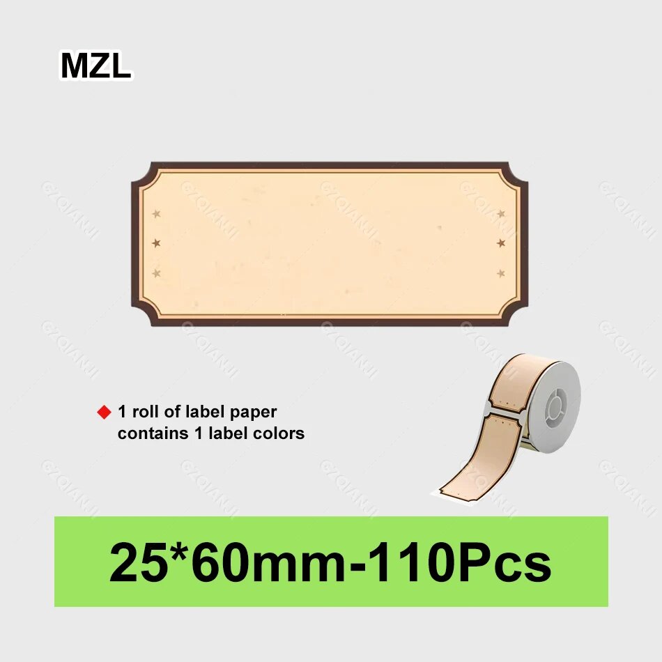 Рулон наклеек MZL 25x60mm для принтера
