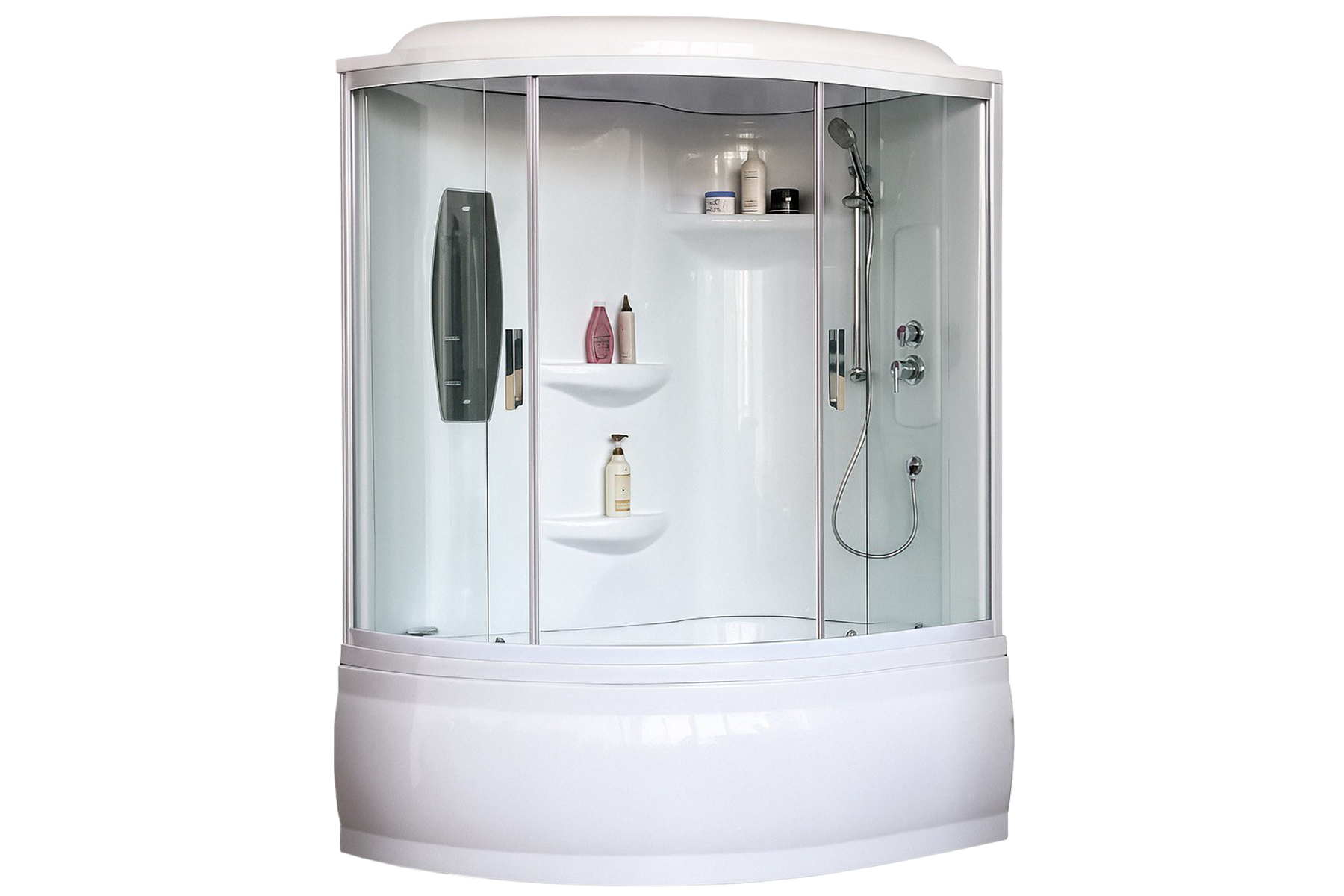 Душевая кабина RB 140ALP-Т (прозрачное) правая 140х95х225 без гидромассажа