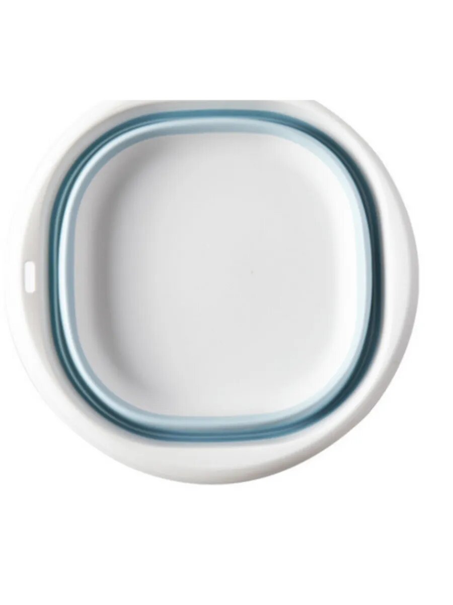 Тазик складной, термостойкий, овальный, французский синий, силиконовый