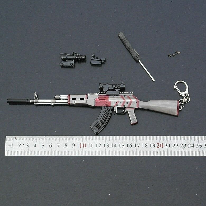 Боевое поле боя Battle Royale, оружие M24, AKM, M416, 98K, AWM, модель пистолета, брелок с кожей