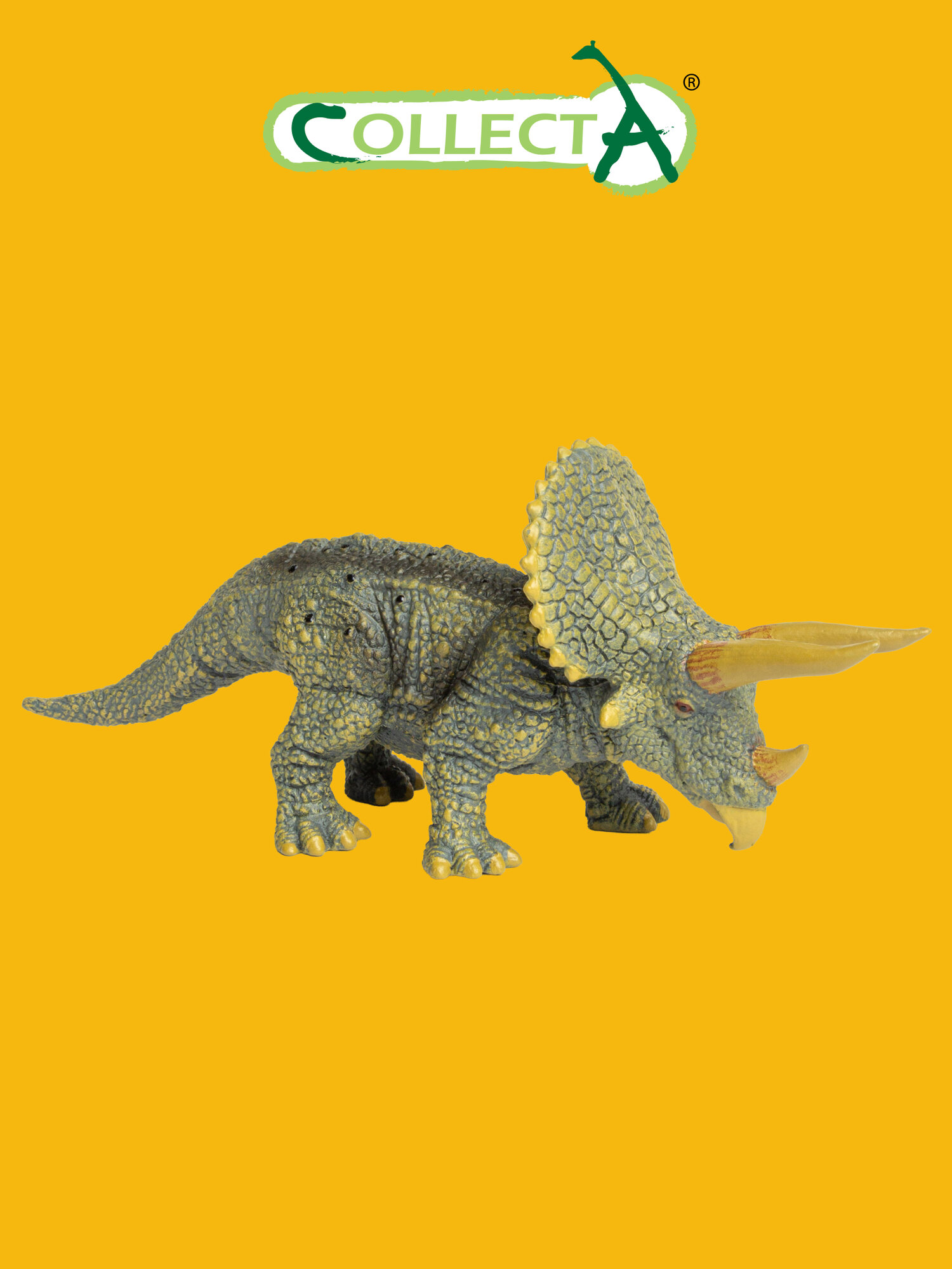 Фигурка динозавра Collecta "Трицератопс" коллекционная, высота 8 см, 88037b
