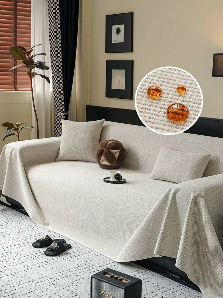 Lemog Покрывало непромокаемое , Лубяное волокно с размерами: 280 см х 180 см