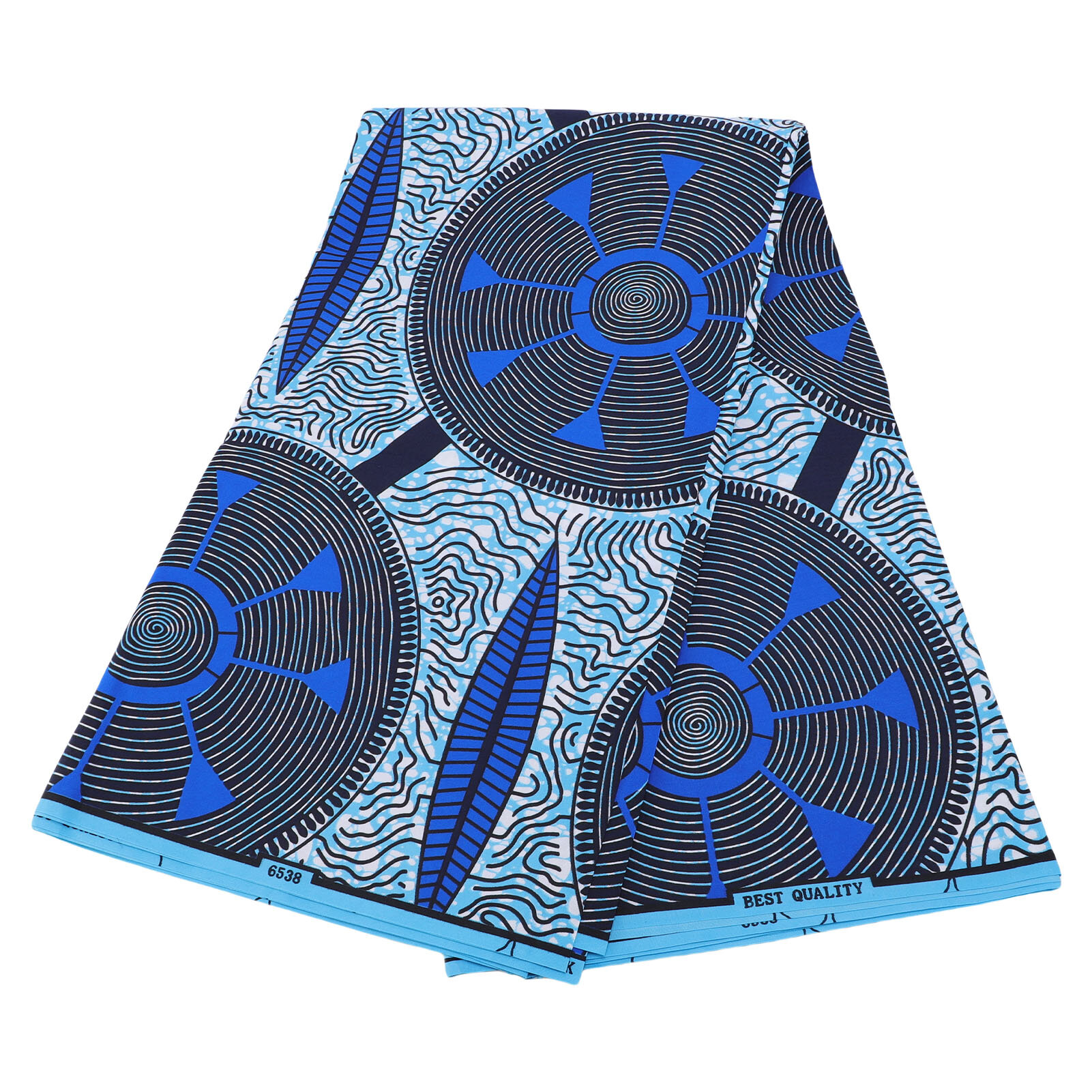 Ткань с этническим принтом, 6 ярдов, полиэстер, яркий и красочный узор, многофункциональная ткань с восковым принтом в африканском стиле для одежды