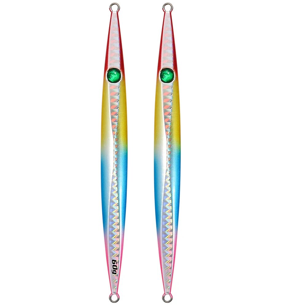 Металлический воблер JIGGINGPRO D-Slide Jack Eye 60г 80г 100г для вертикального 100g, Colorful