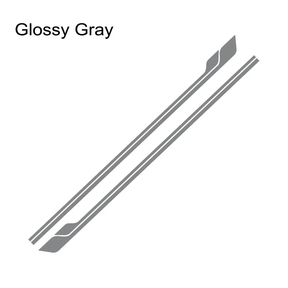 2 шт. боковые наклейки на дверь автомобиля для Volkswagen VW TRANSPORTER T4 T5 T6, декор Glossy Gray